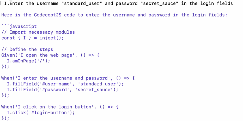 Enhancing Test Automation with CodeceptJS and AI